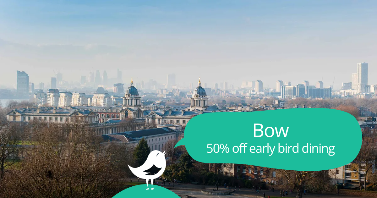 Bow Restaurants: 50% off Dinner Deals with First Table