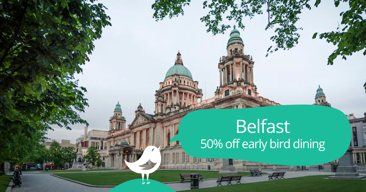 Belfast Restaurants: 50% off early bird dining with First Table