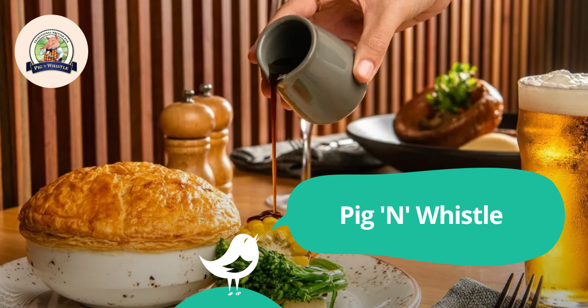 Pig 'N' Whistle Riverside: 50% off the first table of the night with ...