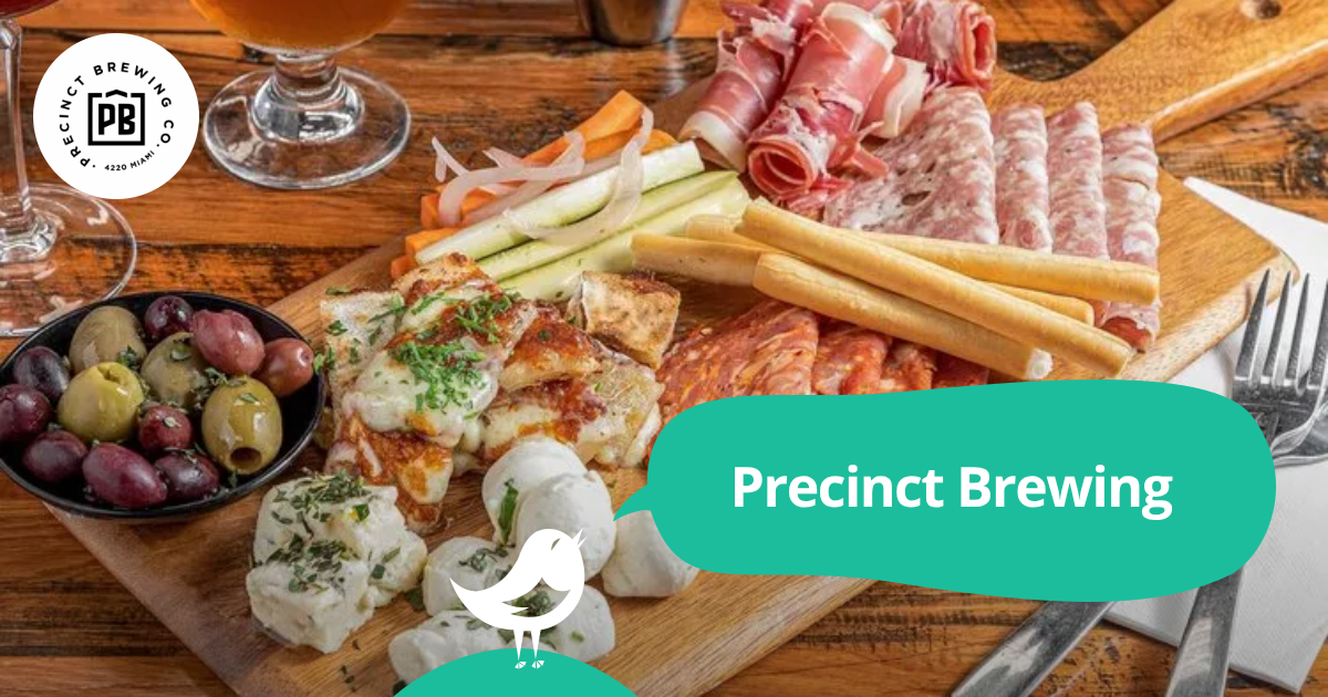 Precinct Brewing: 50% off the first table of the night with First Table