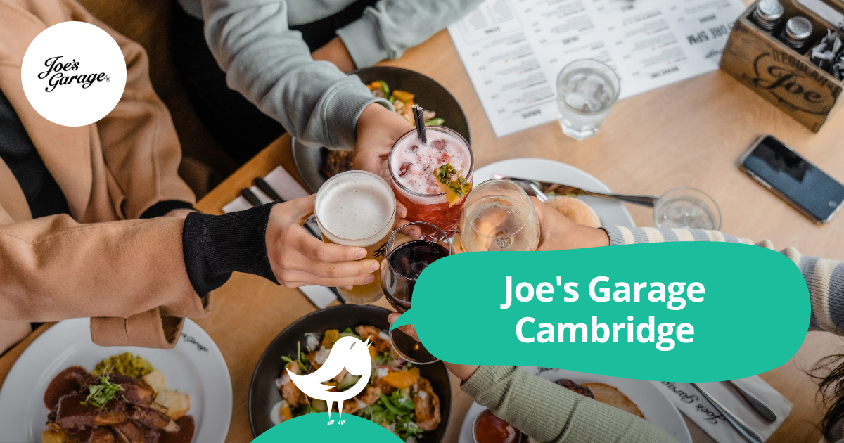 Joe's Garage Cambridge: 50% off the first table of the night with First ...