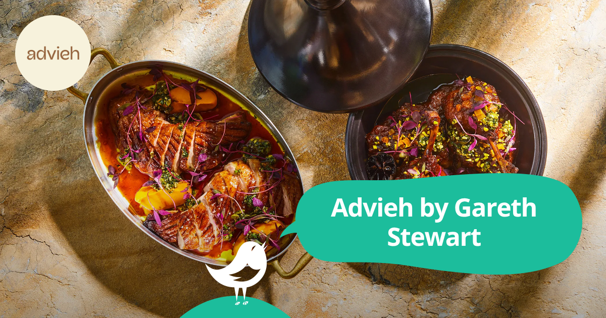 Advieh by Gareth Stewart: 50% off the first table of the night with ...