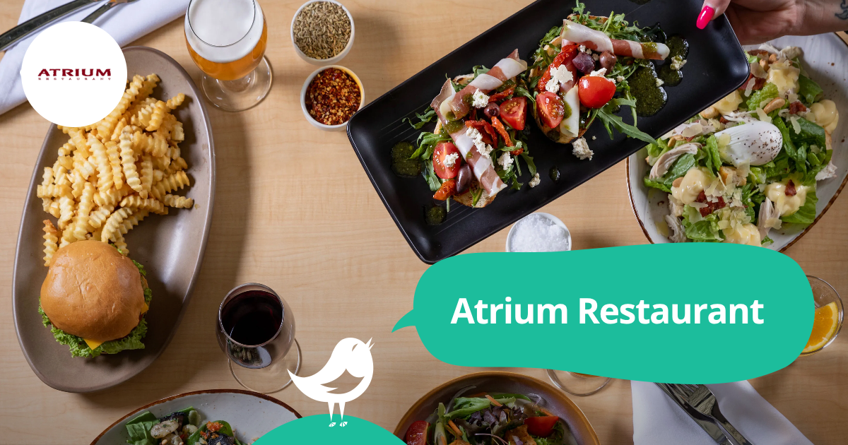 Atrium Restaurant: 50% off the first table of the night with First Table