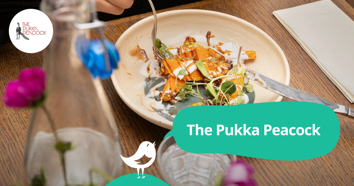 The Pukka Peacock: 50% off the first table of the night with First Table