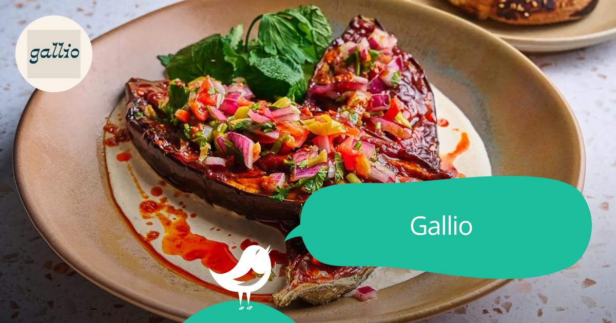 Gallio Canary Wharf: 50% off the first table of the night with First Table