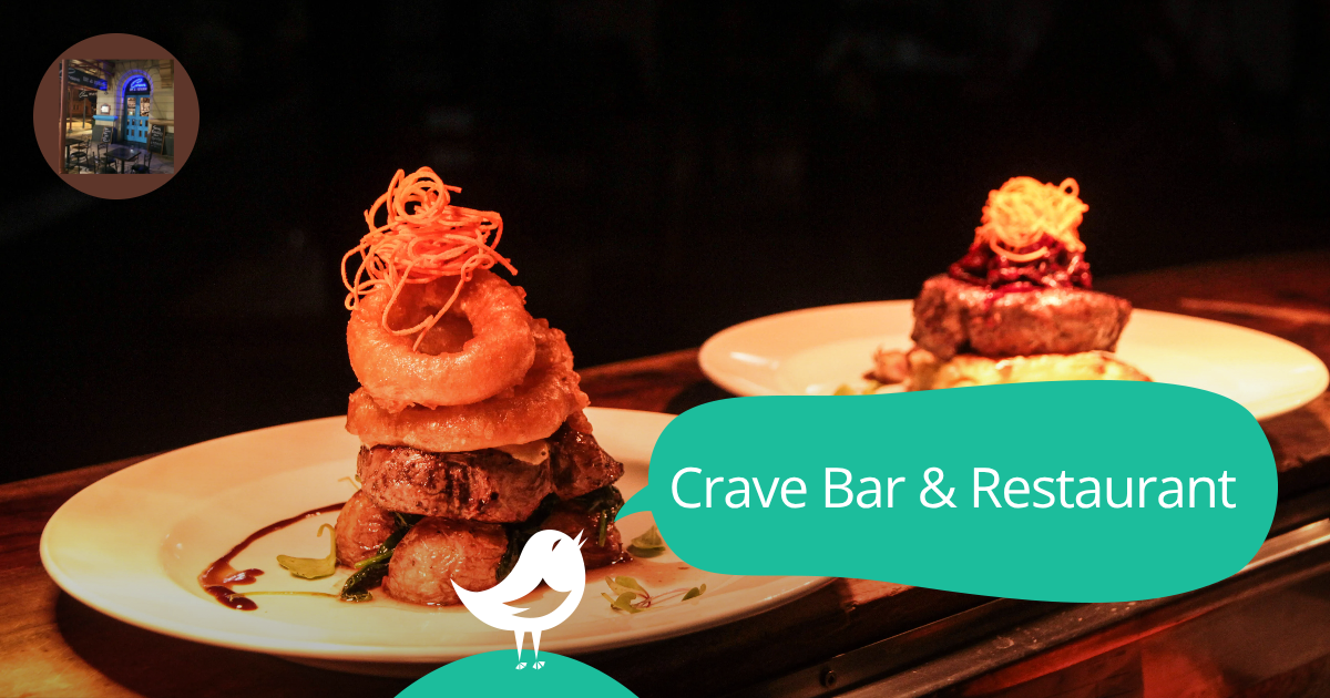 Crave Bar & Restaurant: Book any time at everyday prices
