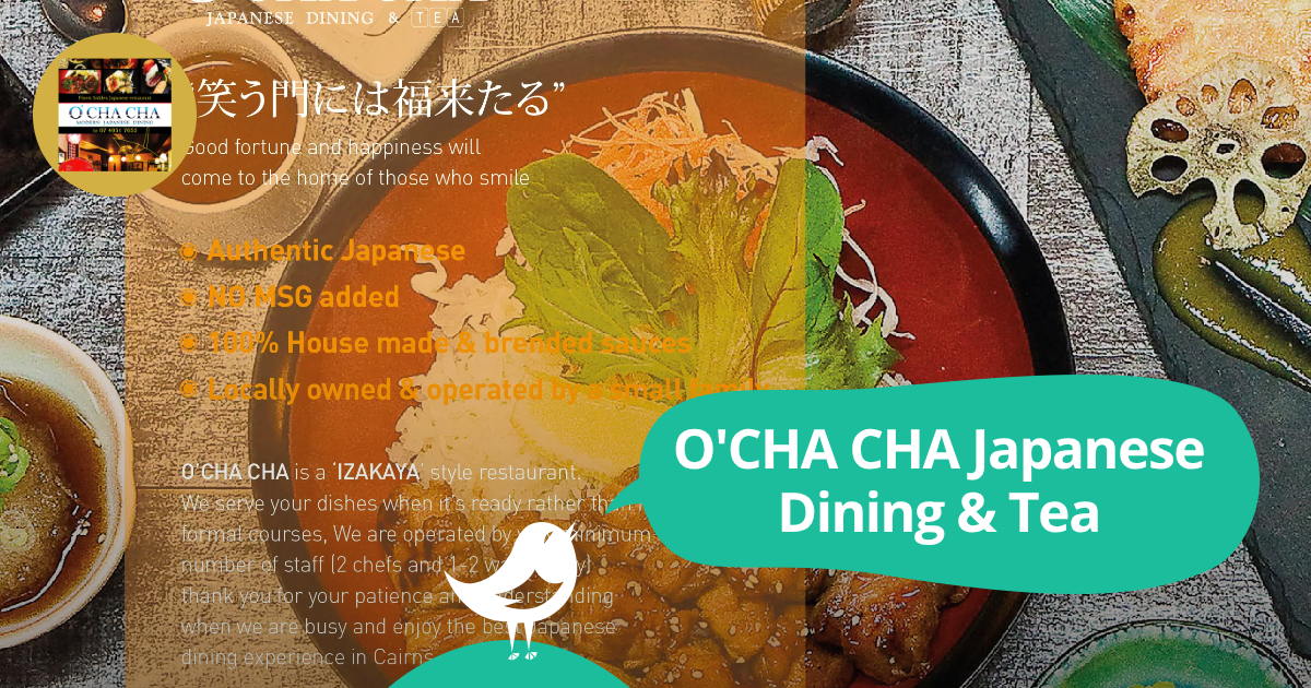 O'CHA CHA Japanese Dining & Tea: Book any time at everyday prices