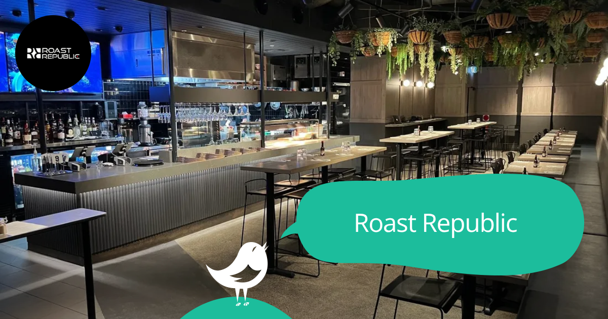 Roast Republic: 50% off the first table of the night with First Table