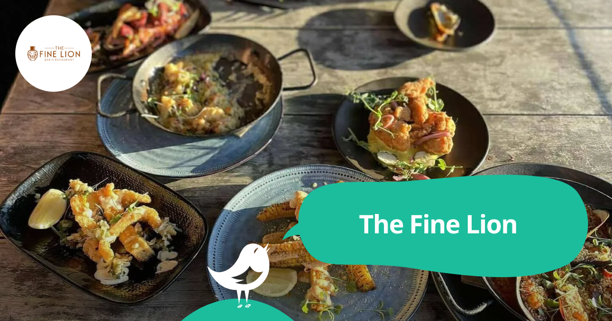 The Fine Lion: 50% off the first table of the night with First Table