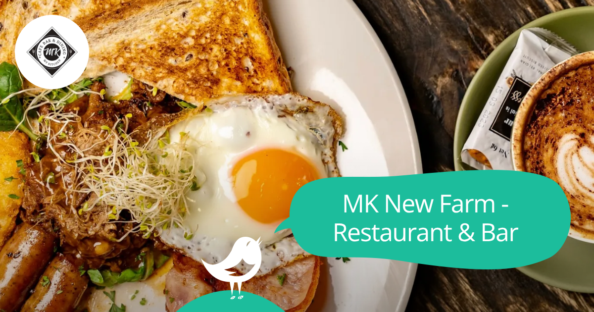 MK New Farm - Restaurant & Bar: 50% off breakfast with First Table