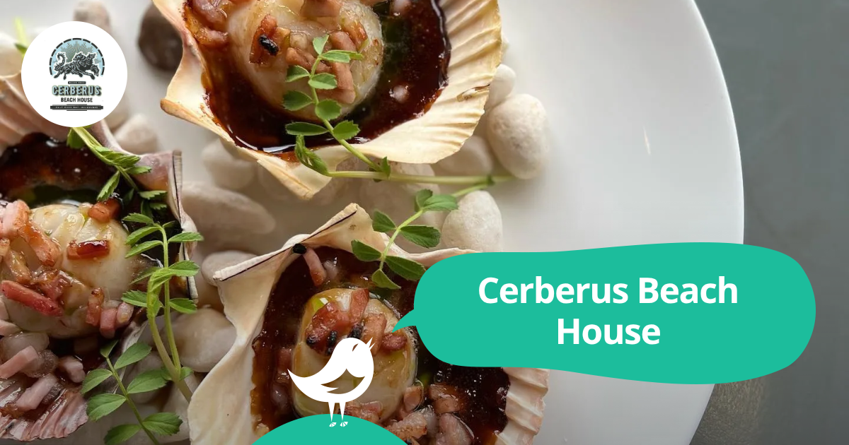 Cerberus Beach House: 50% off the first table of the night with First Table
