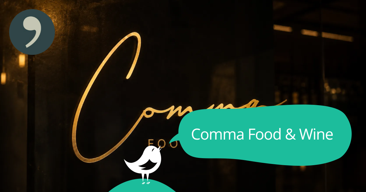 Comma Food & Wine: 50% off the first table of the night with First Table