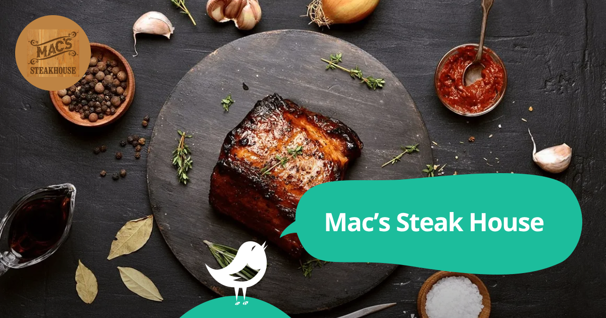 Mac’s Steak House: 50% off the first table of the night with First Table