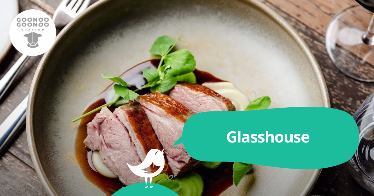 Glasshouse at Goonoo Goonoo Station: 50% off the first table of the ...