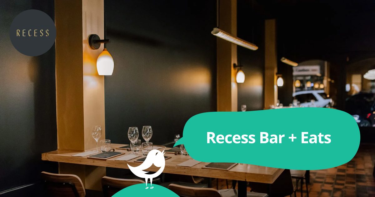 Recess Bar + Eats: 50% off the first table of the night with First Table